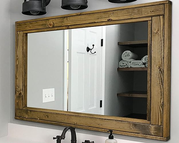 Amazon.com: Herringbone Large Mirror - Double Vanity Mirror, Available ...