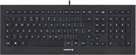 Cherry Ultra Thin Corded USB Strait Keyboard - Black: Amazon.co.uk ...