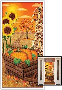 Amazon.com: Beistle 1-Pack Decorative Fall Door Cover, 30-Inch by 5 ...