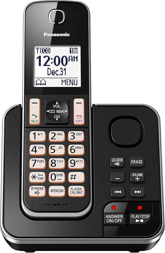 Panasonic KXTGD390CB Dect_6.0 1-Handset Landline Telephone: Amazon.ca: Electronics
