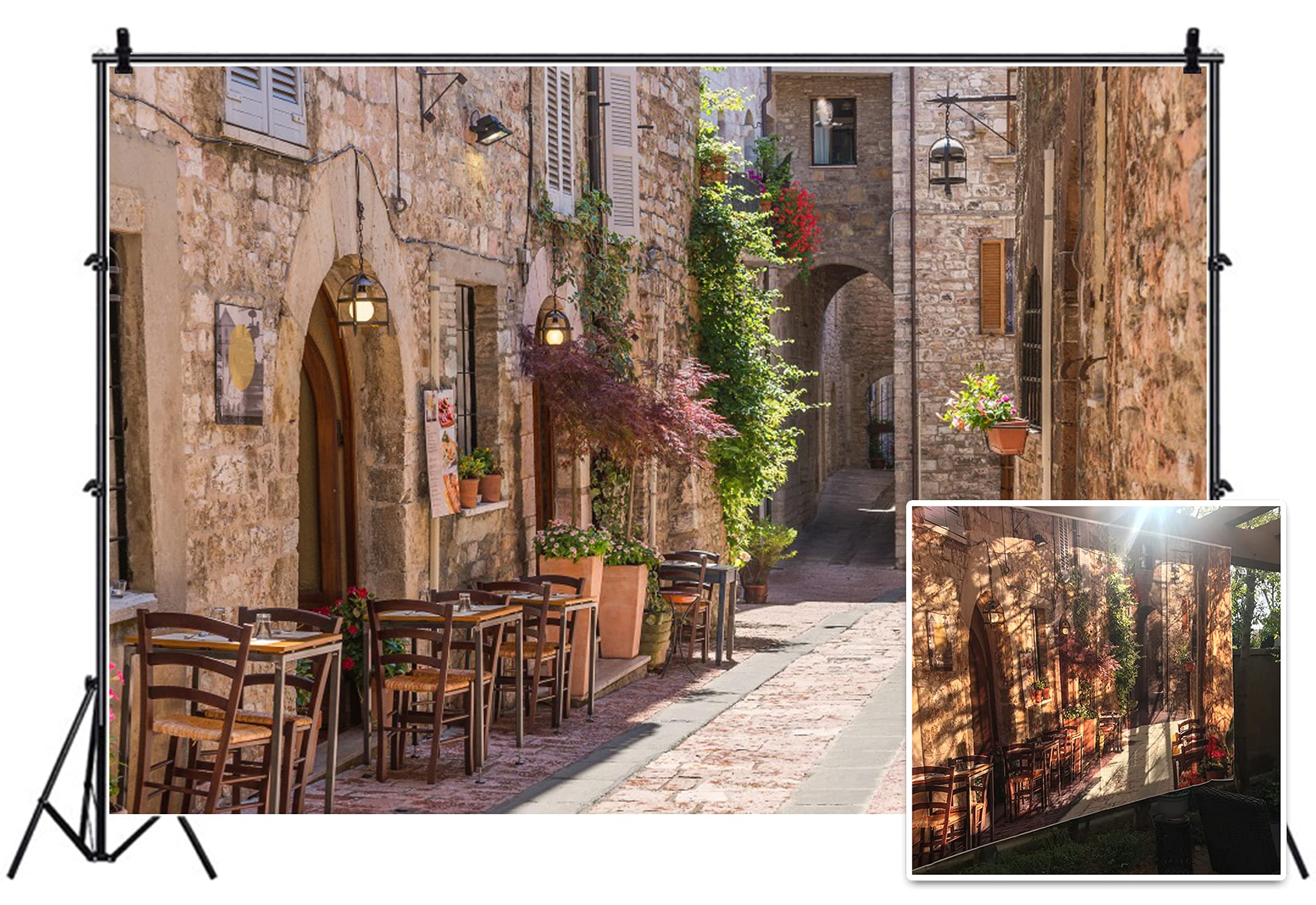 Leyiyi 10x8ft Photography Background Italian Wedding Backdrop European ...