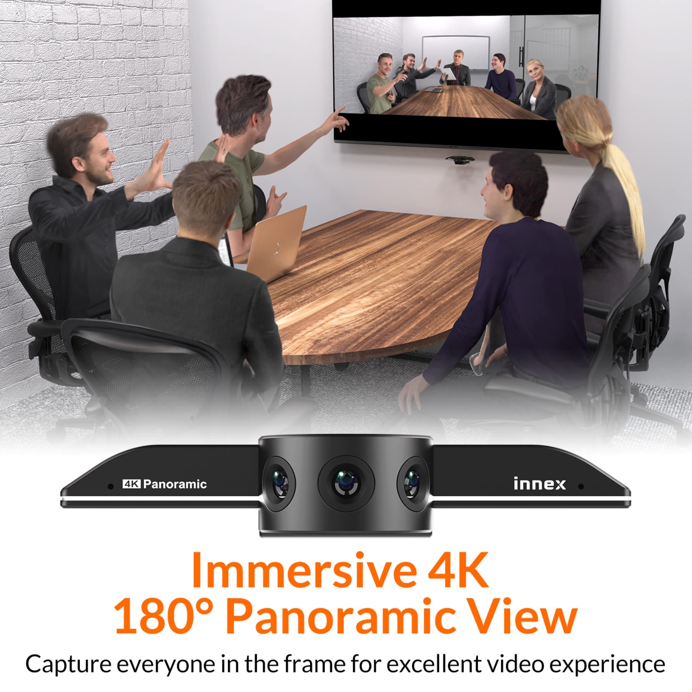 Mua Innex C830 180° Panoramic 4K Wide Angle Webcam with AI Facial ...