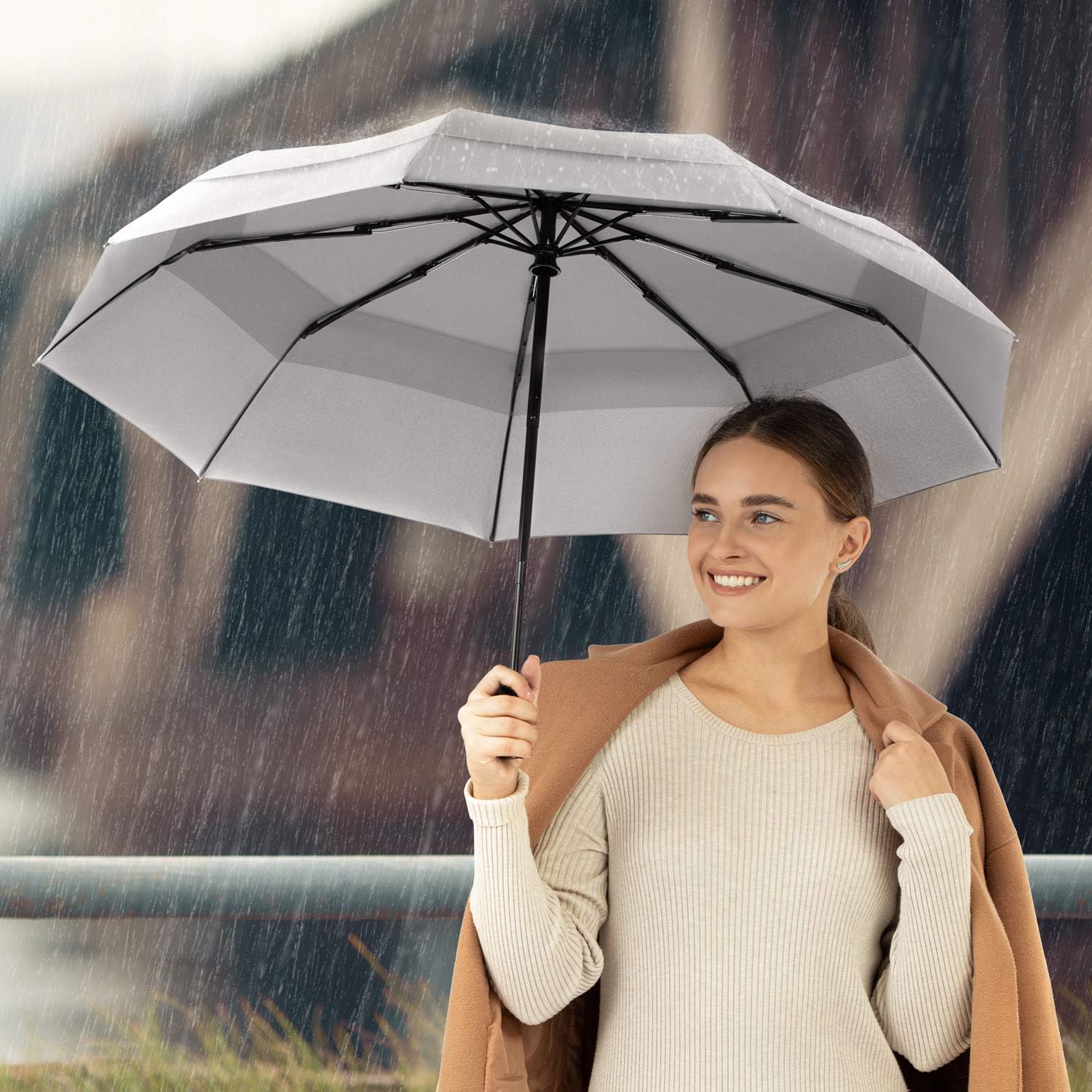Repel Umbrella Windproof Travel Umbrella – Compact, Light, Automatic ...