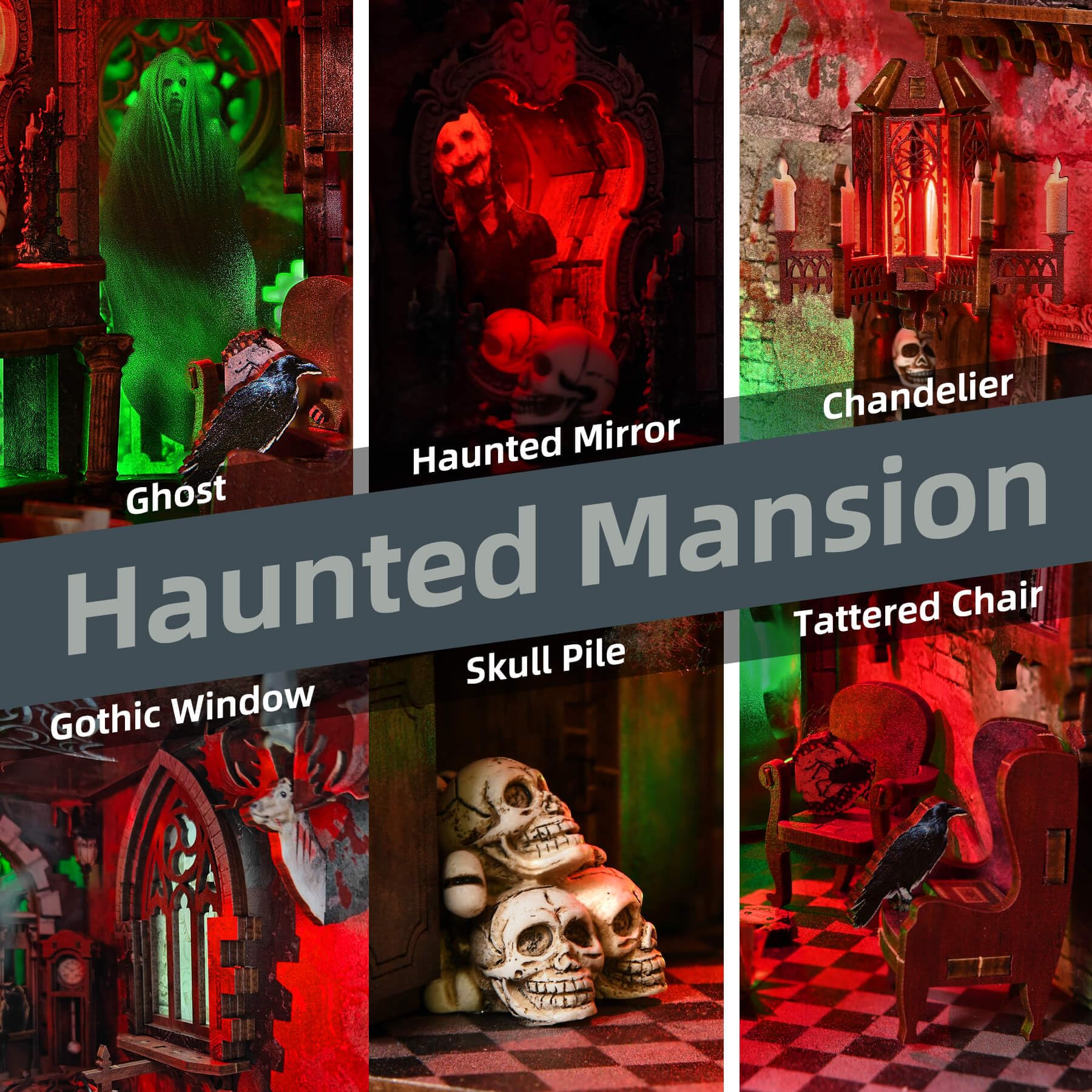 Mua fifijoy Haunted Horror Book Nook Kit, DIY Miniature Dollhouse ...