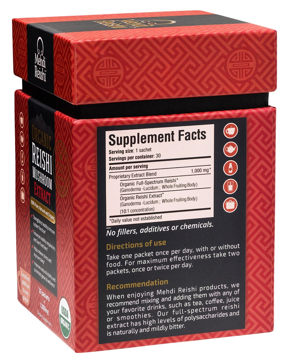 Mua Organic Reishi Mushroom Fruiting Body Extract Powder 35% Beta ...