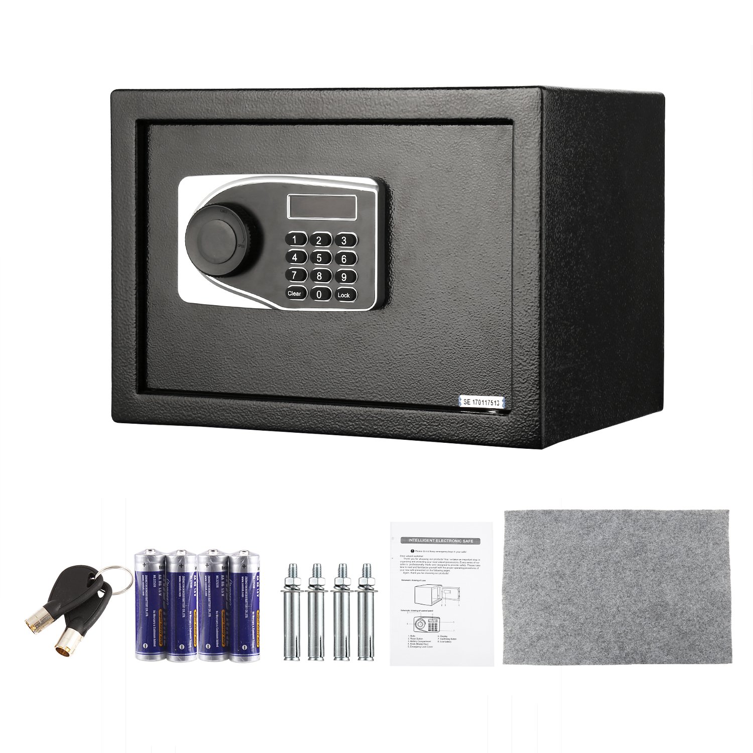 Safety & Security Black2 Homevol Digital Electronic Security Safe Box ...