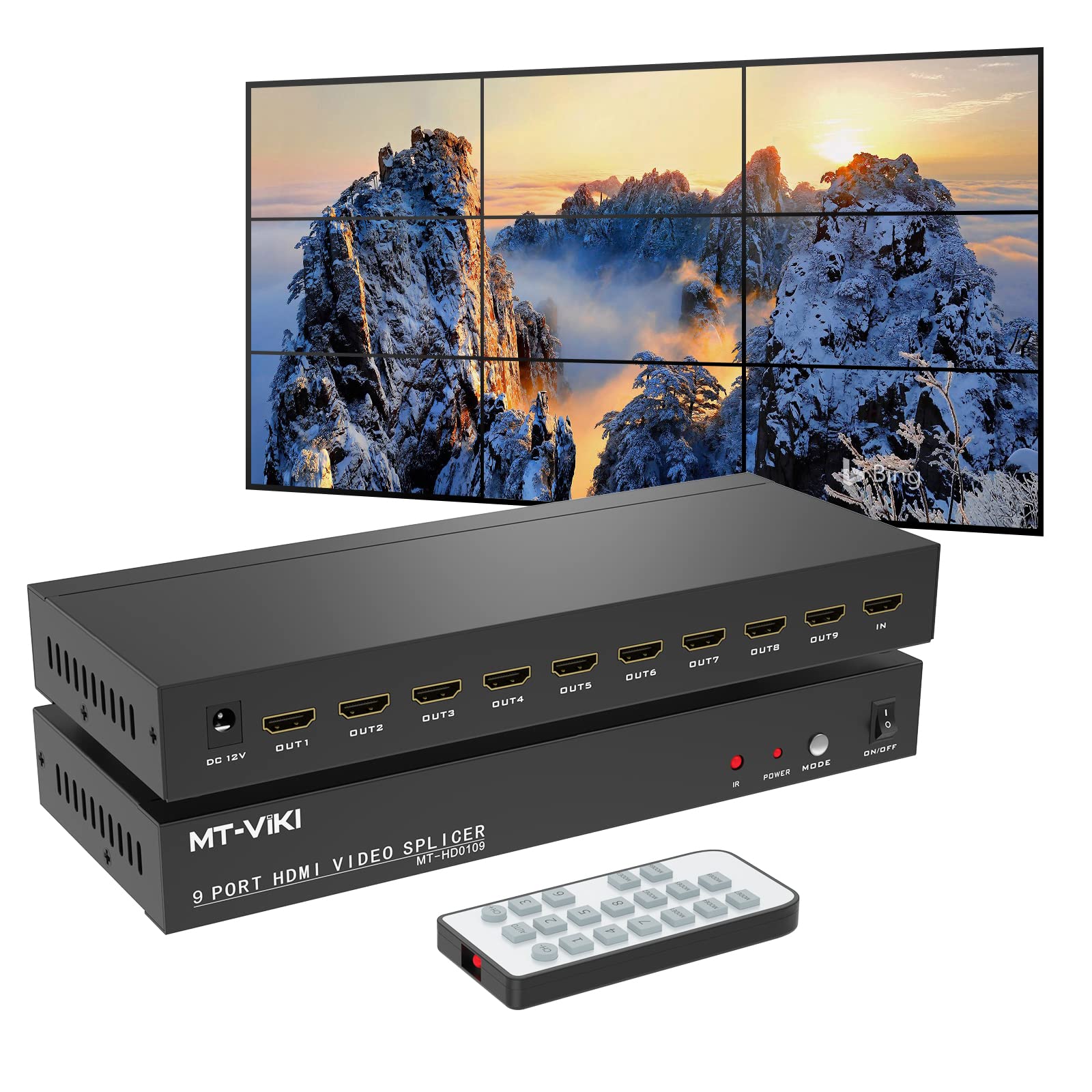 Mua Video Wall Controller 3x3, HDMI Video Wall Support 4K Input & 1080P ...
