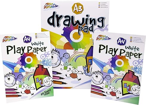 Drawing Pads for Children - (3 Pack) Includes 2 x A4 Sketch Pads + 1 x ...