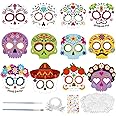 Amazon.com: ZEELONA 24 Pcs Day of The Dead Crafts for Kids DIY ...