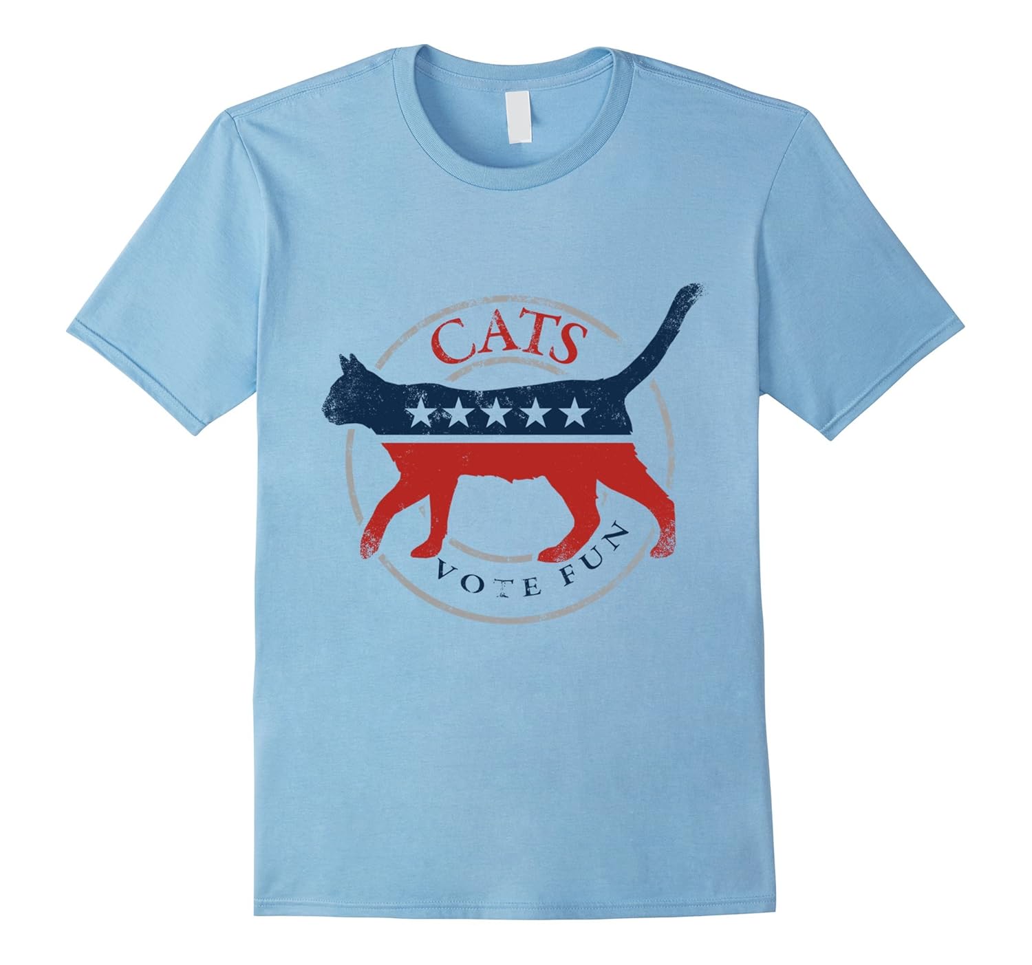 Vote Cat T Shirt, Political Cat Lover T Shirt, Funny Cat Tee-Art ...