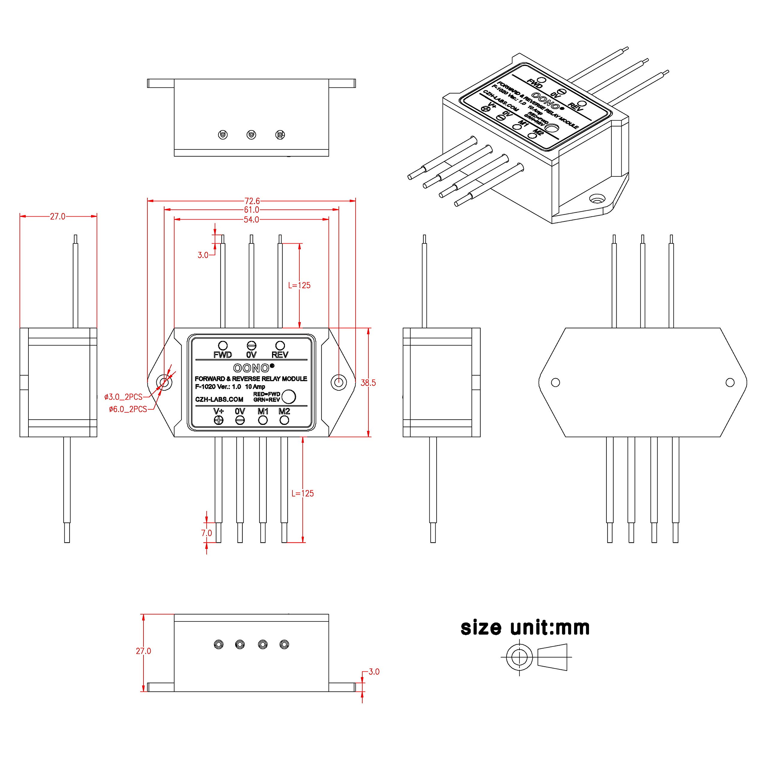 Mua OONO Forward and Reverse Relay Module for Motor/Linear Actuator ...
