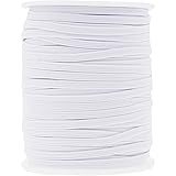 Amazon.com: Mandala Crafts Flat Elastic Band, Braided Stretch Strap ...