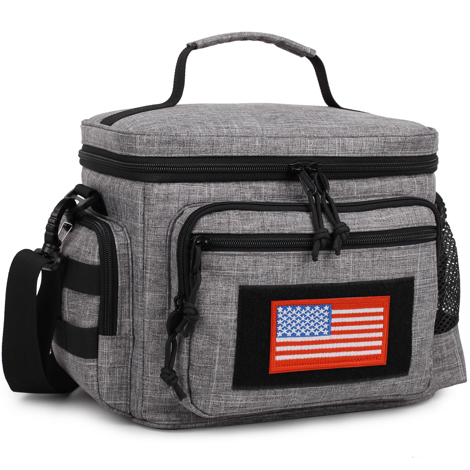 Lunch Box for Men, Tactical Lunch Bag MOLLE Webbing Leakproof Insulated ...