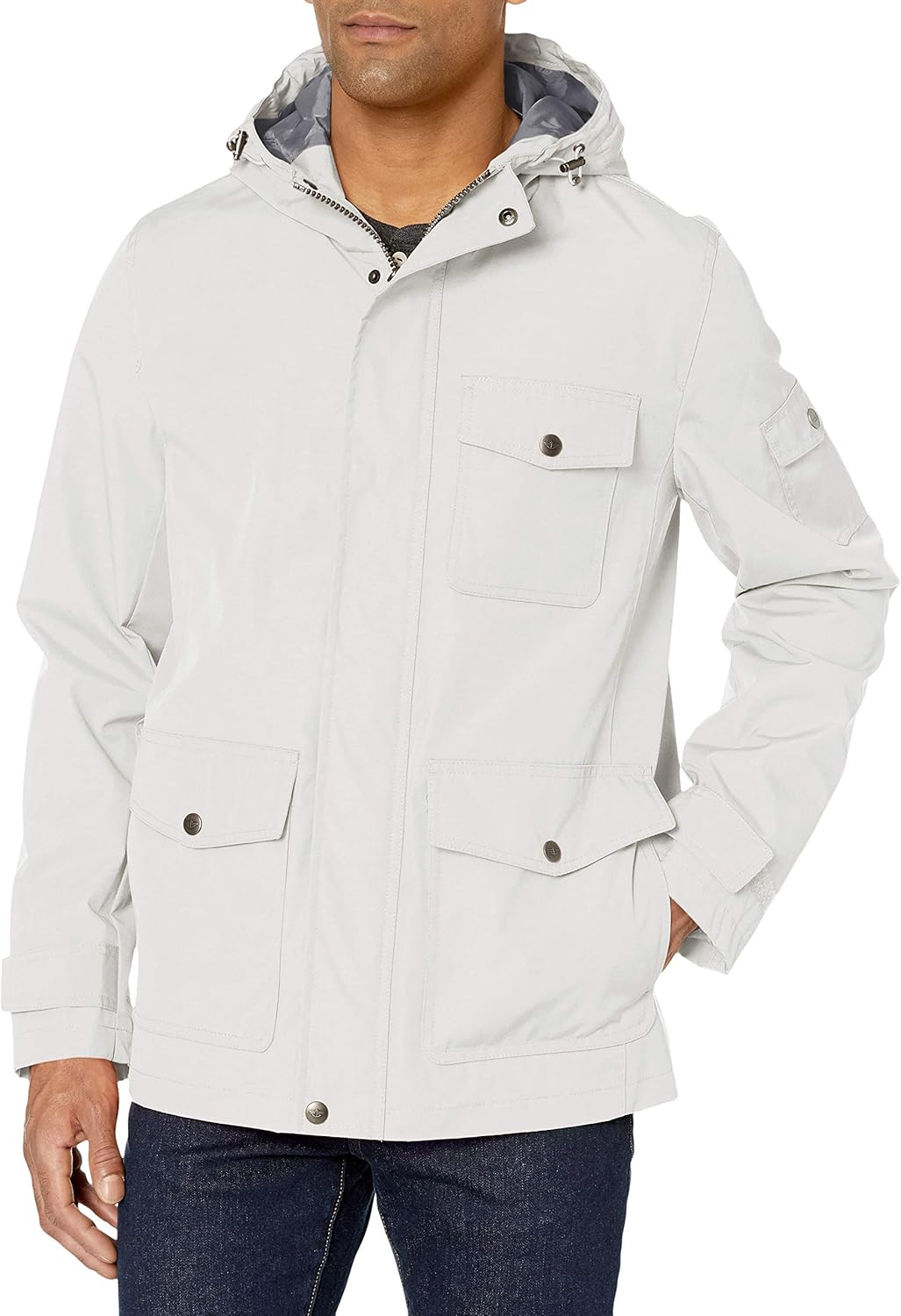 Dockers Men's Thorn Trail Cloth Waterproof Rain Slicker Jacket at ...