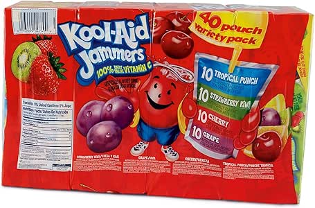 Kool-Aid Jammers Variety Pack - 40 pouches: Amazon.ca: Grocery