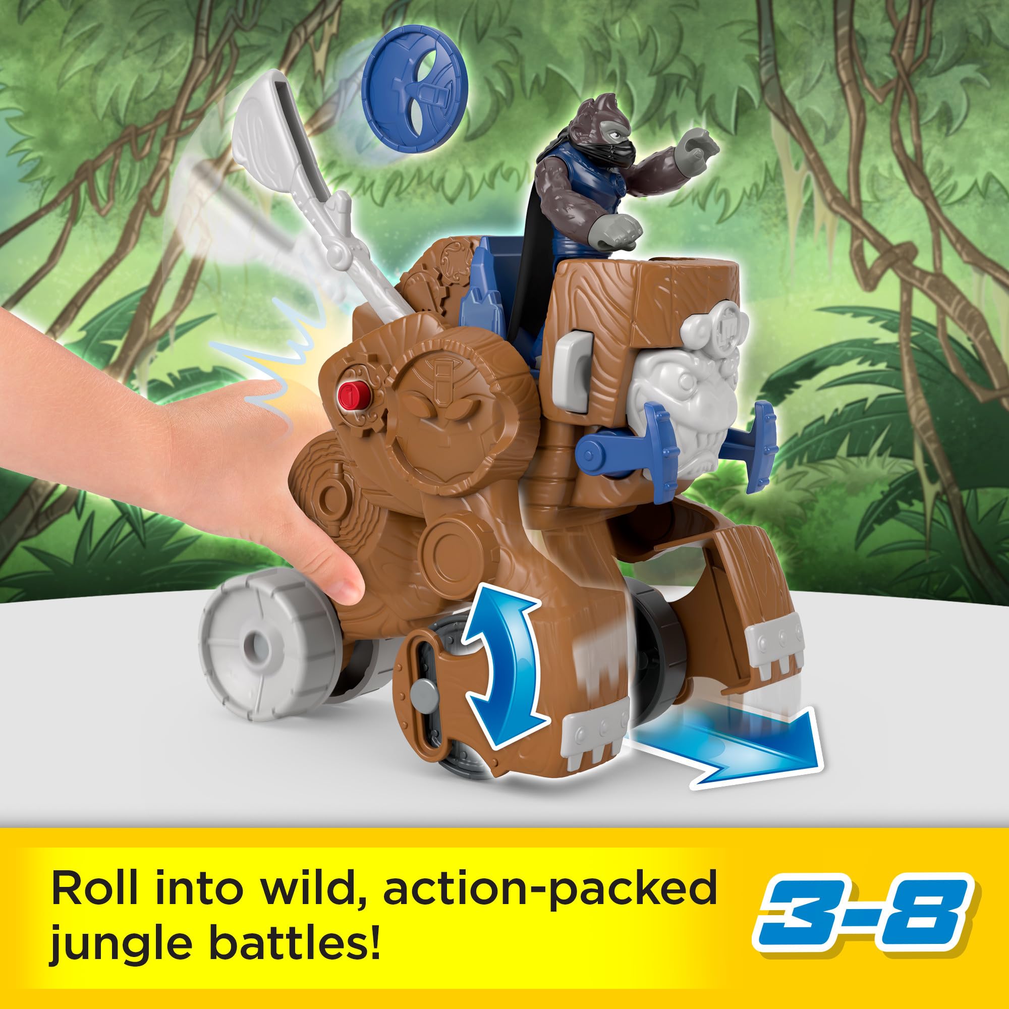 Mua Imaginext Preschool Toys Monkey Catapult Launcher 4-Piece Poseable ...