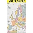 Amazon.com - Map of Europe 24x36 - Laminated Wall Map Poster Print ...