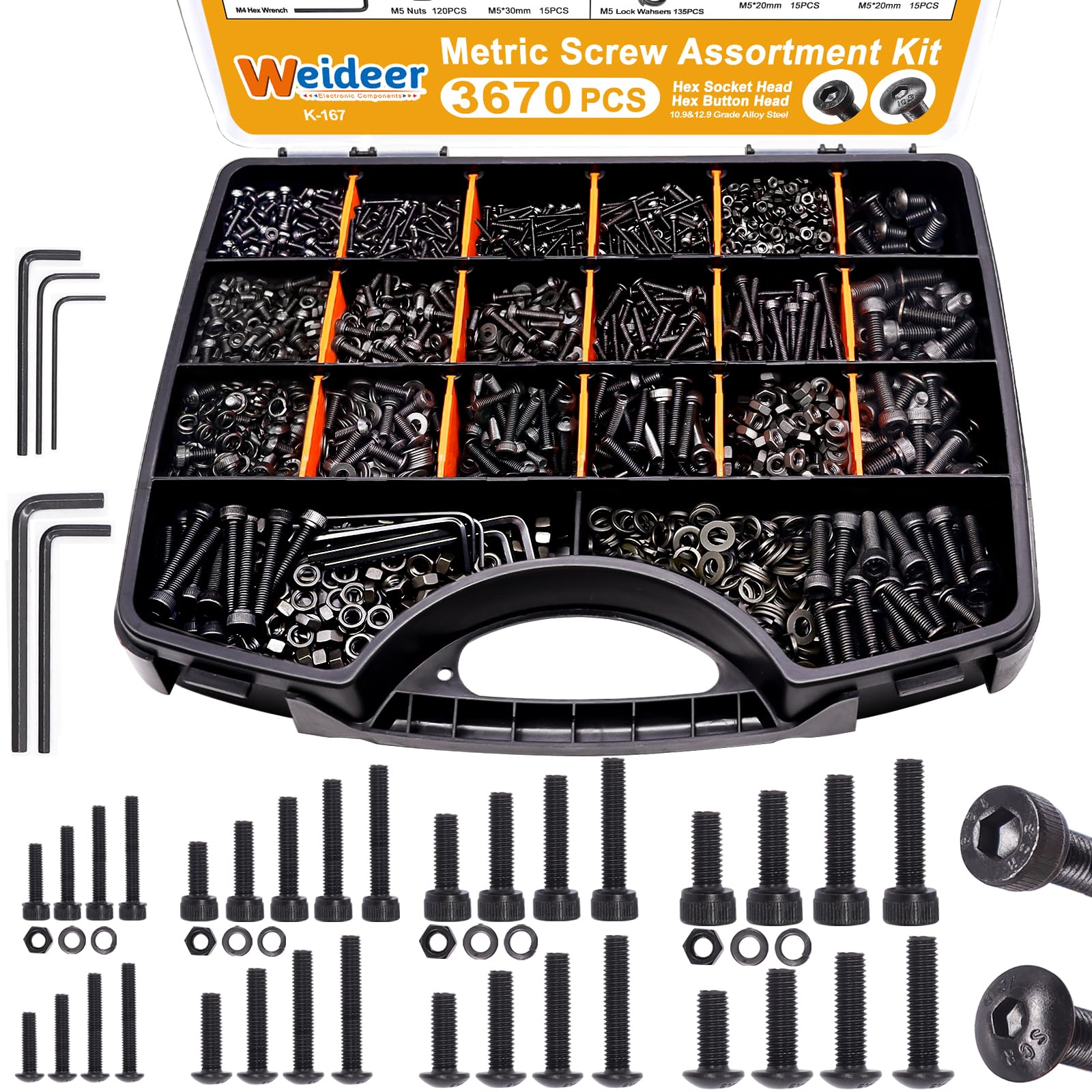 weideer-3670pcs-m2-m3-m4-m5-metric-screw-assortment-kit-metric-bolt