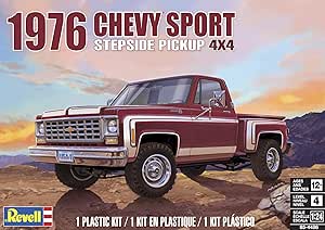 Revell 854486 1/24 76 Chevy Sport Stepside Pickup 4x4, Multicolor ...