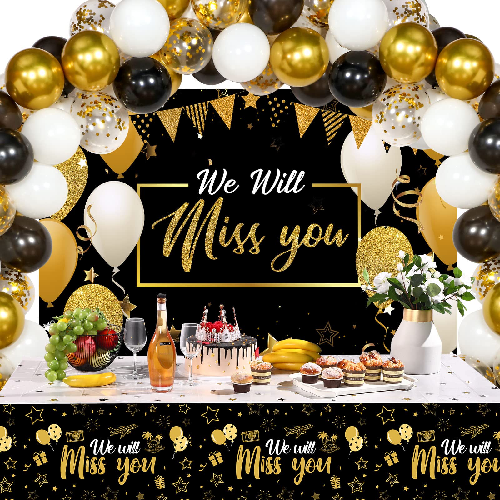Mua We Will Miss You Party Farewell Decorations Set, Going Away Party Decorations Includes Miss ...