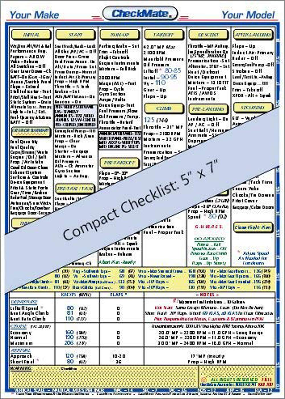 Mua Cessna 172S/SP Compact CheckMate Checklist trên Amazon Mỹ chính ...