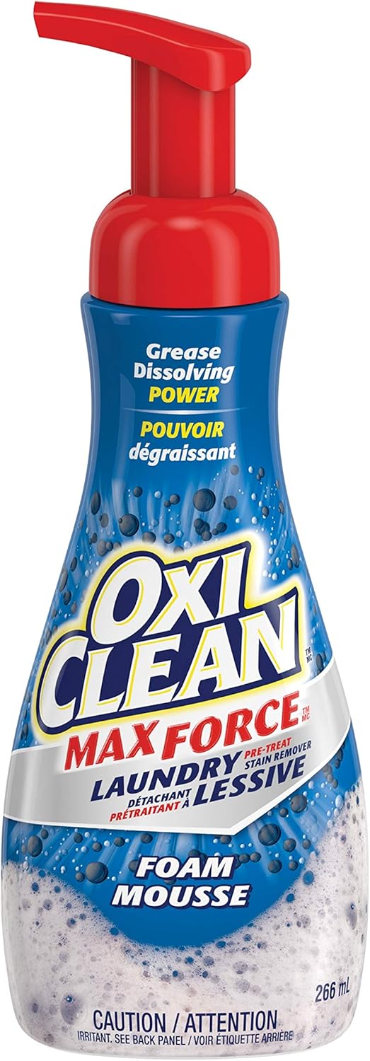 OxiClean MaxForce Foam Pre-Treater Stain Remover, 266-ml: Amazon.ca ...