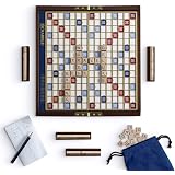 Amazon.com: WS Game Company Scrabble Deluxe Edition with Rotating ...