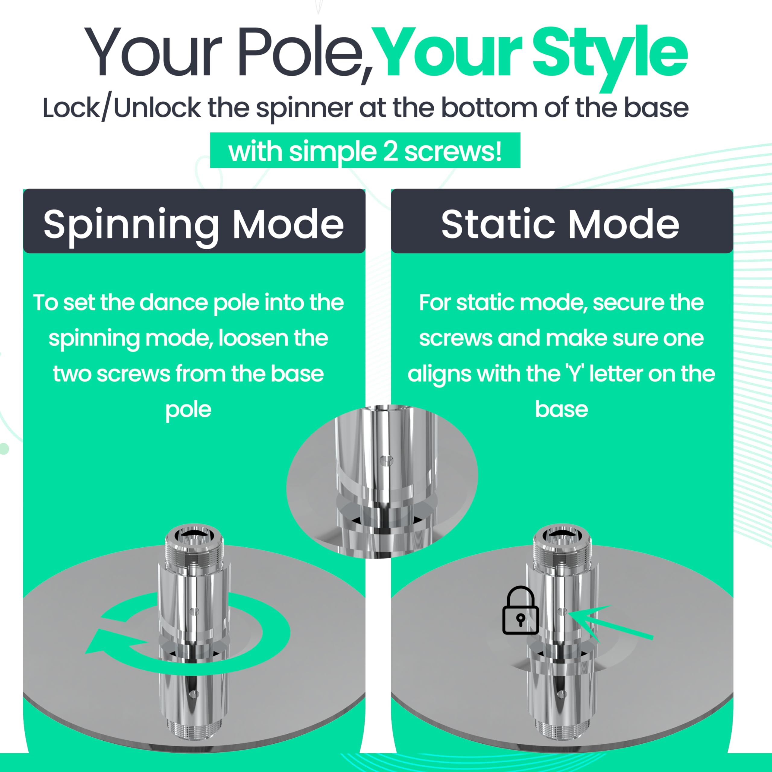 Mua GOODTIMES Dance Pole - Professional Dancing Pole with LED Lights ...