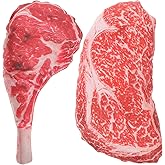 Amazon.com: DOITOOL 2PCS Play Food, Artificial Fake Steak, Prop Food ...