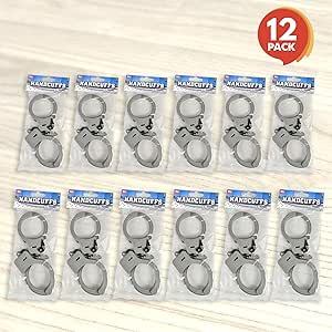 Amazon.com: ArtCreativity Plastic Toy Handcuffs Set - Pack of 12 ...