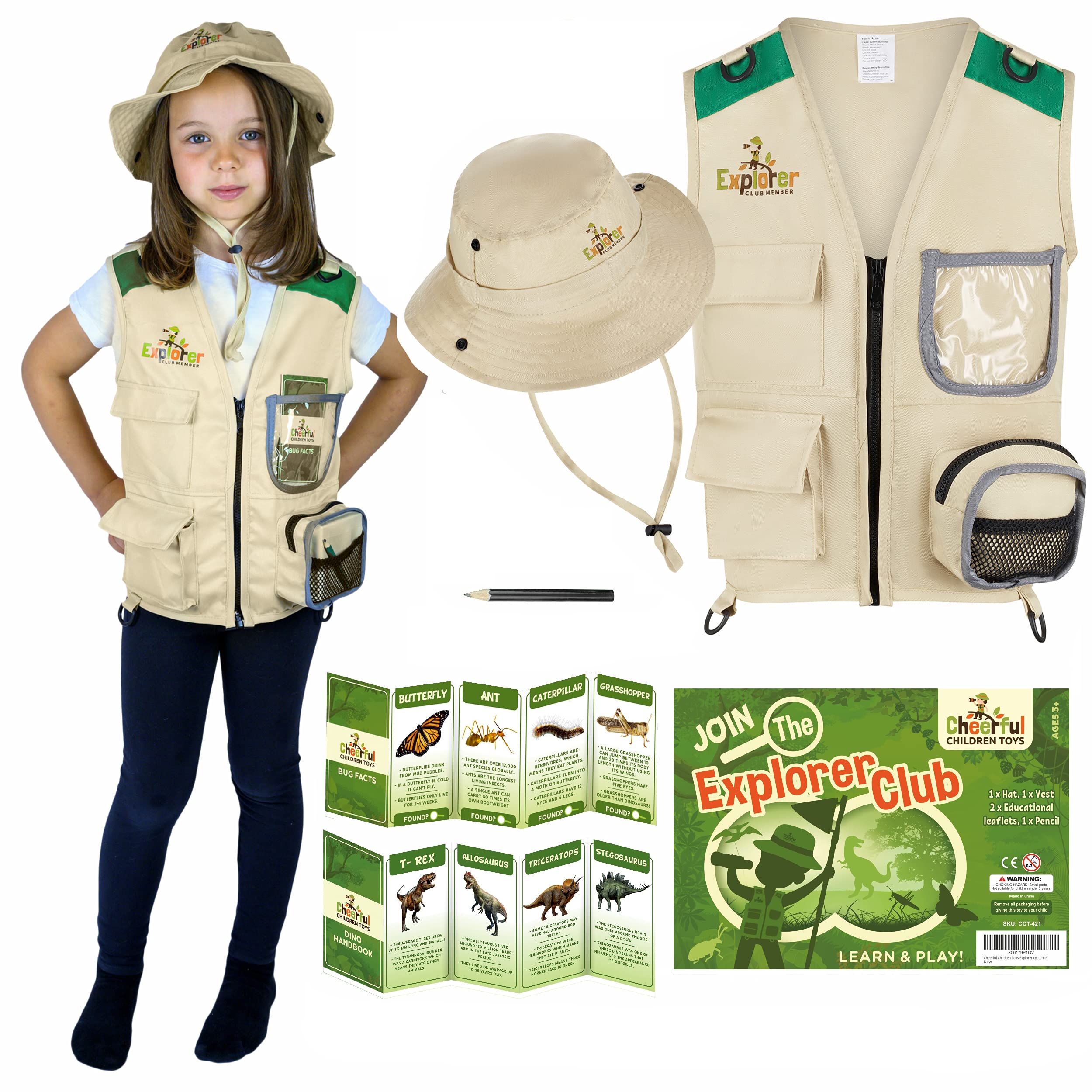 Mua Cheerful Children Toys Kids Explorer Costume Kit including Safari ...
