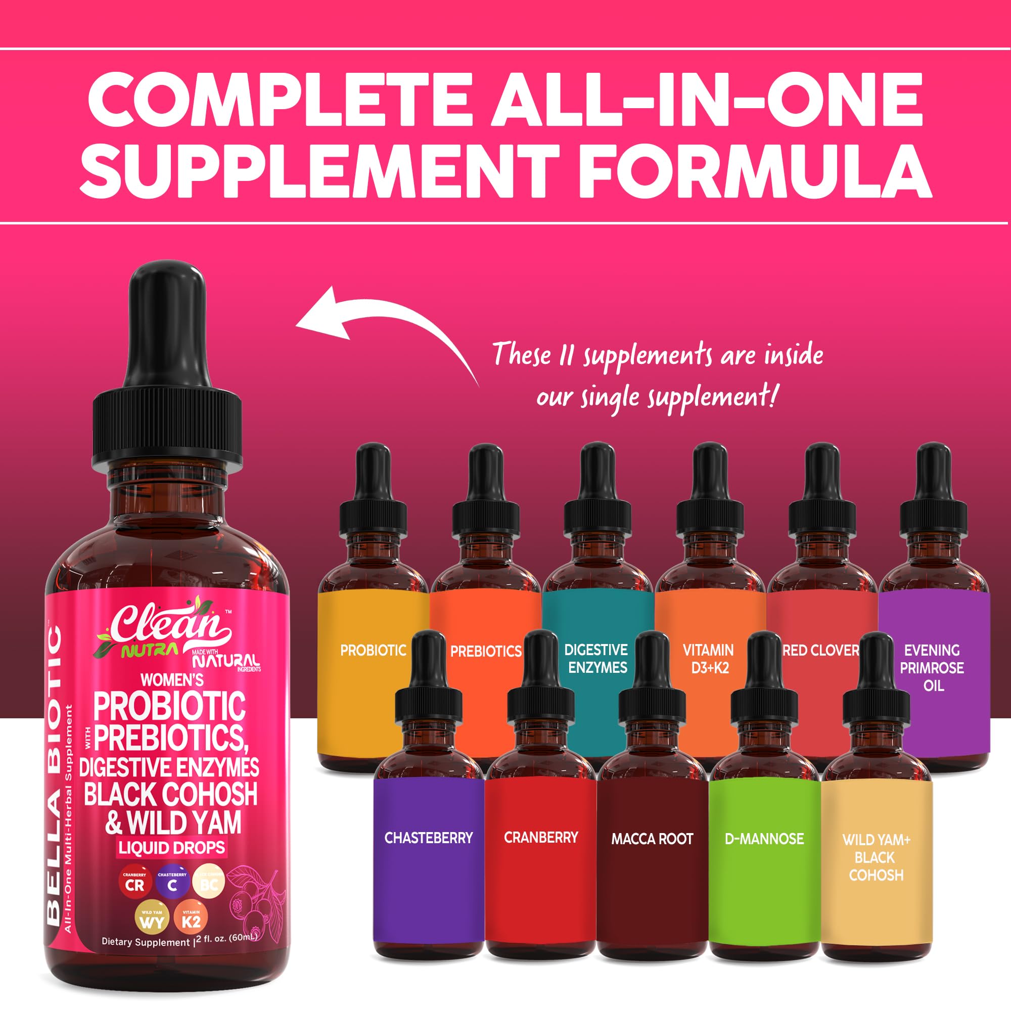 Mua Liquid Probiotics for Women Drops with Chasteberry, Black Cohosh ...