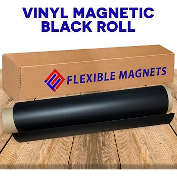 Amazon.com: 24" X 5' Roll Magnetic Sheeting - Black Vinyl: Kitchen & Dining