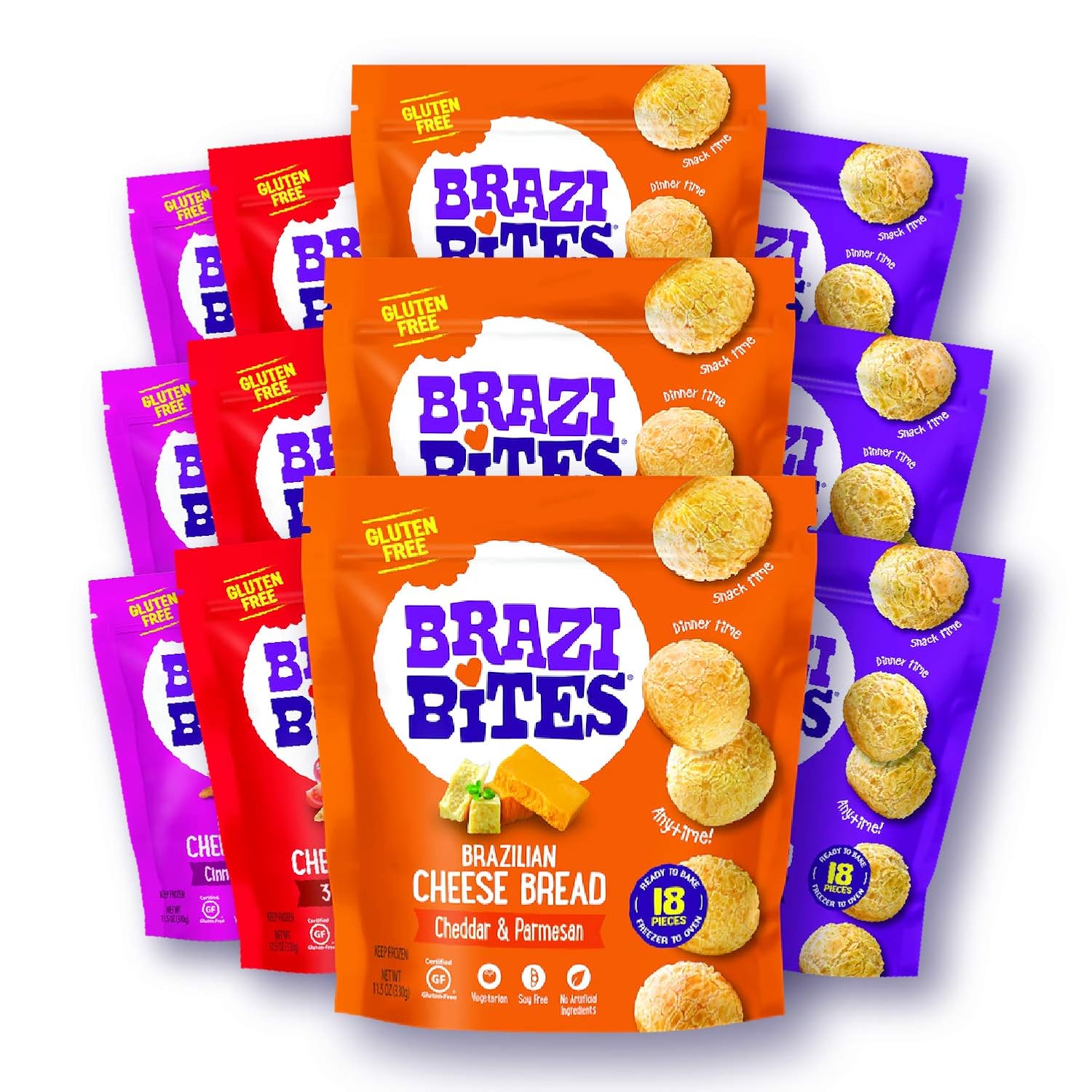 Amazon.com : Brazi Bites Gluten-Free Brazilian Cheese Bread: Variety ...