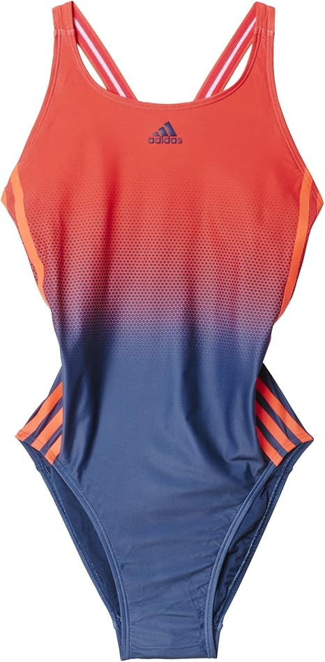 adidas Damen Badeanzug Schwimmanzug 3 Stripes One Piece: Amazon.de ...
