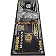 Amazon.com: Black Money Rugs 100 Dollar Bill Area Rug Door Mat Runner ...