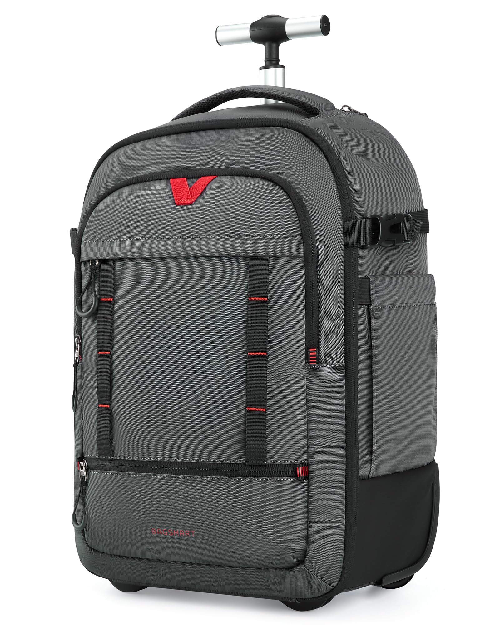 BAGSMART Rolling Camera Bag for DSLRs, Professional Large Camera ...