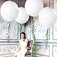 Amazon.com: 5PCS Big White Balloons Giant 36 Inch Large White Balloons ...