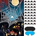 Amazon.com: Hxezoc Halloween Pin The Tail Game, Pin The Spider On The ...