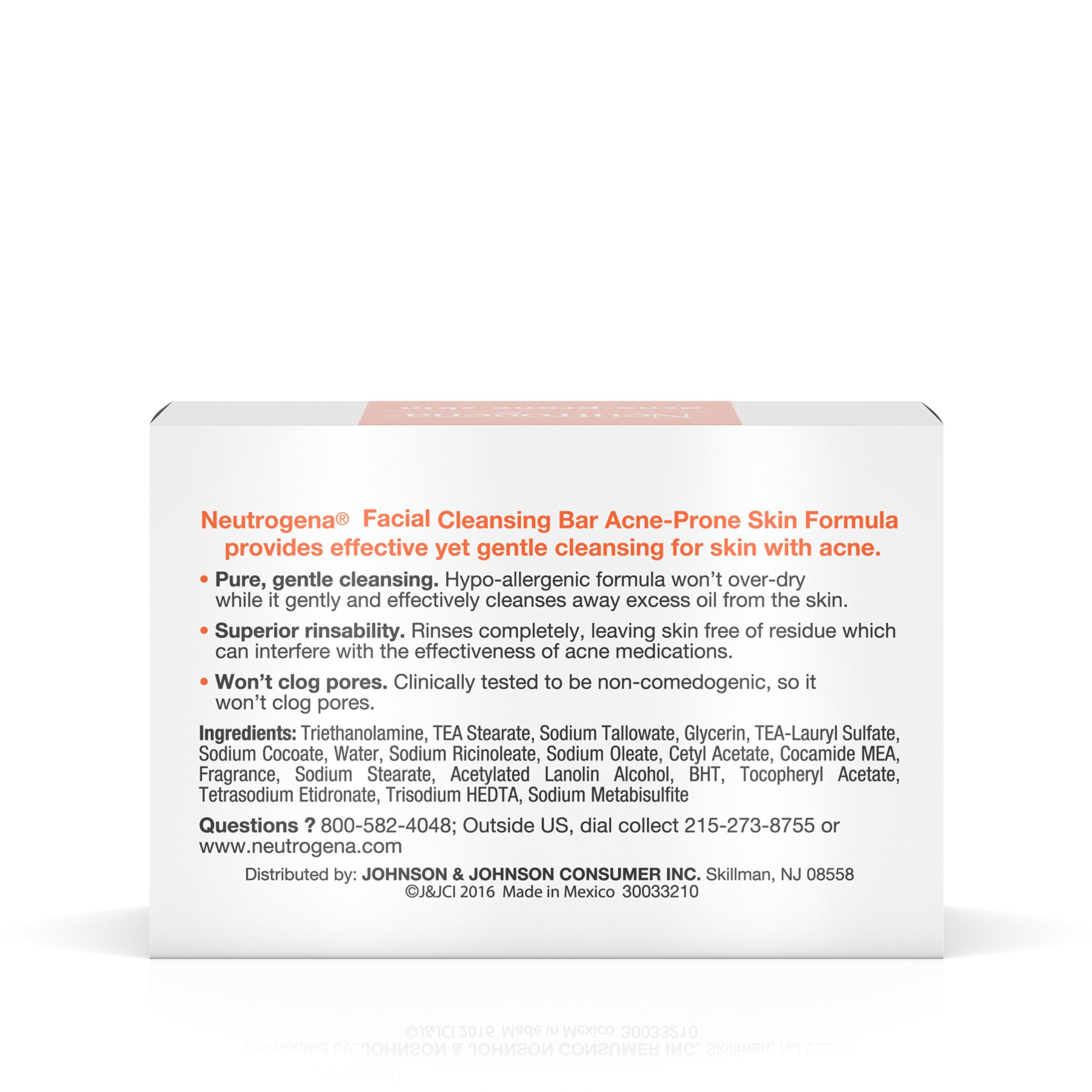 Mua Neutrogena Facial Cleansing Bar Treatment for Acne-Prone Skin, Non ...