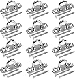 TERMATH 12 Pcs Stainless Steel Ceiling Hook Ring Hooks 1.8 inch Pad Eye ...