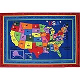 Amazon.com: Fun Rugs Fun Time Solar System Rectangle Rug, Multi Color ...