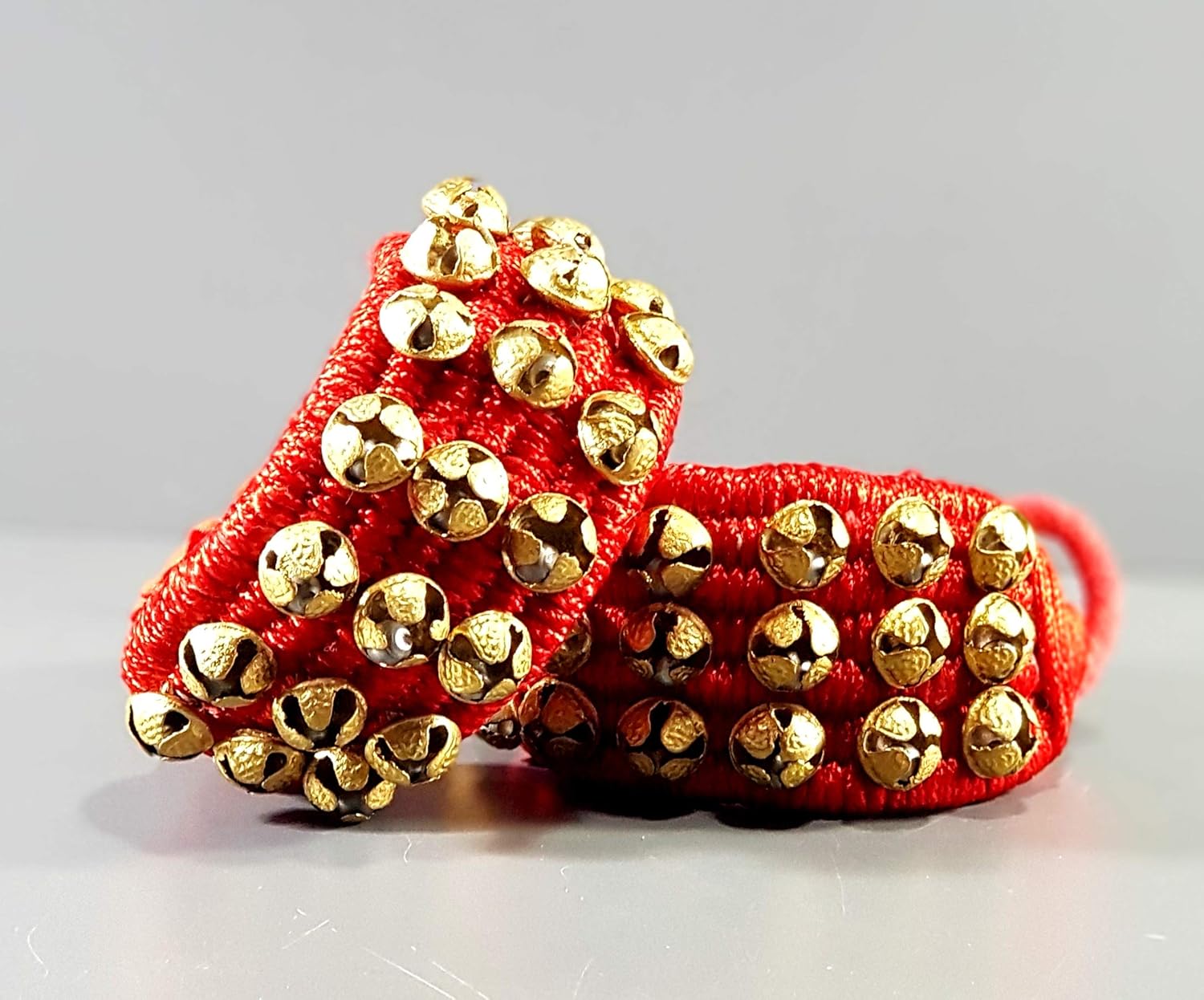 eSplanade Ghungroo, Ghungru (24 + 24) - 3 Line Ghungroo on Red Cushion ...