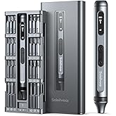 Fanttik E1 Max 3.7V Mini Precision Electric Screwdriver, 50-in-1 Magnetic Bits, 2 Torque ...