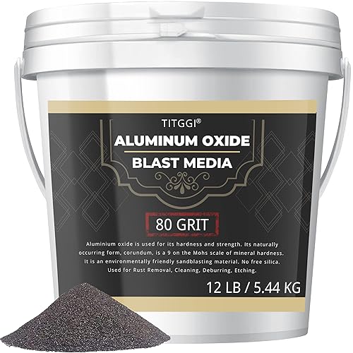 #80 Grit Aluminum Oxide Blast Media (12 LBS/5.44kg) - Premium Long ...