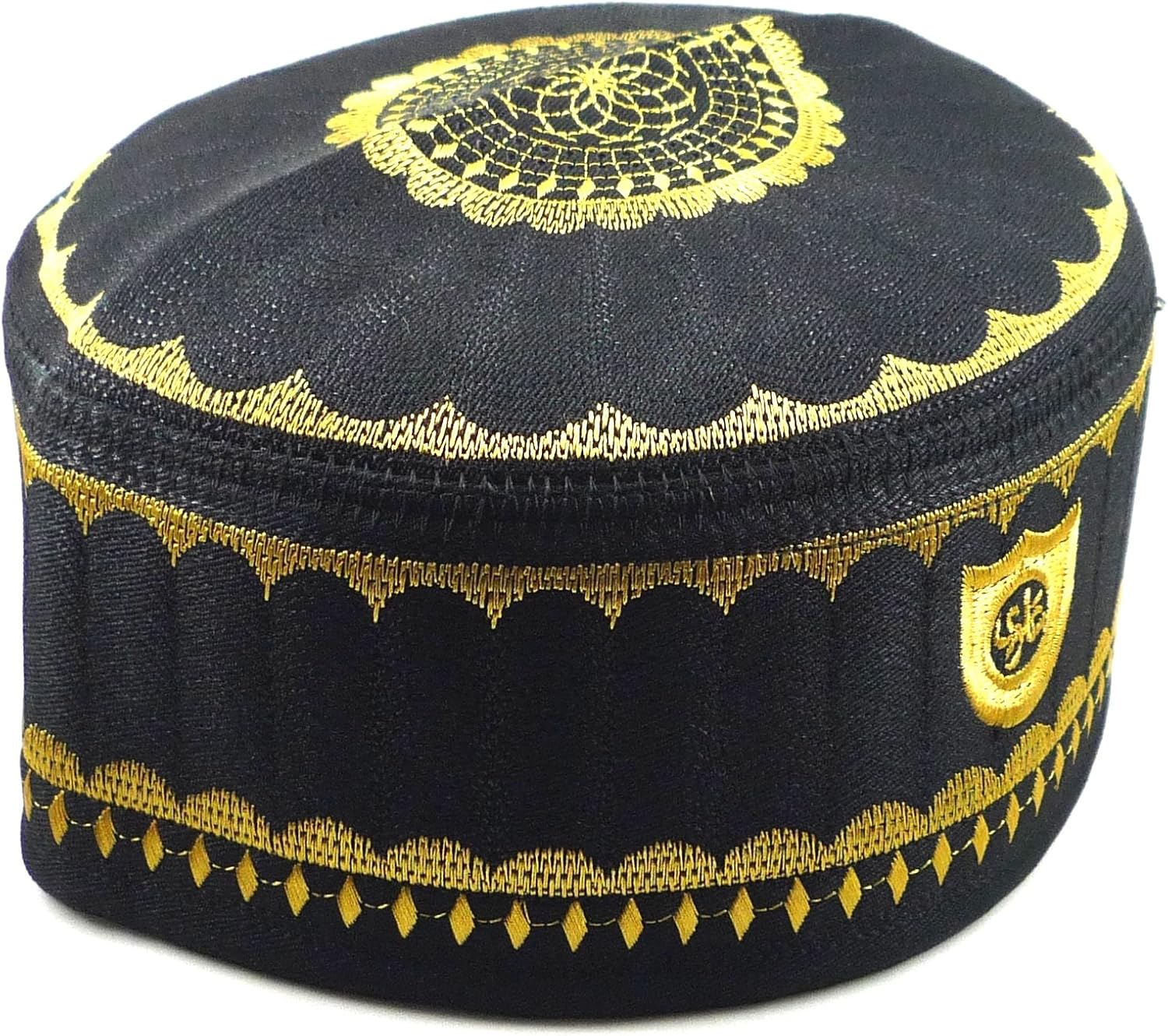 Alwee ALW001 Men's Muslim Prayer Kufi Hat Skull Cap Islam takke Praying ...