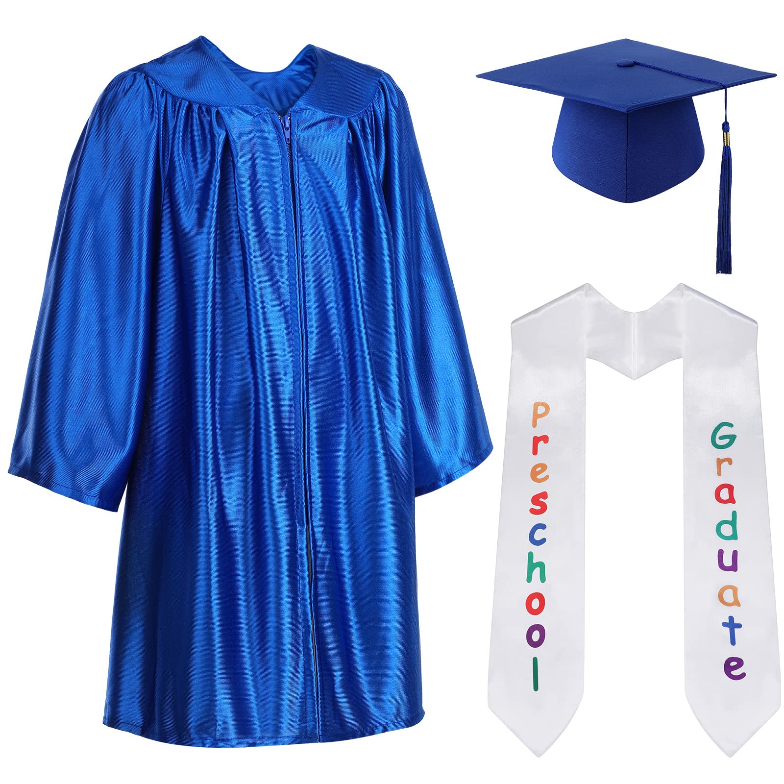 Tarpop 2025 Preschool Grad Caps Gown with Stole Graduation Cap with ...