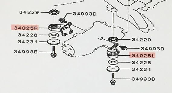 Amazon.com: Genuine Mitsubishi Differential Mount Right Side Outlander ...