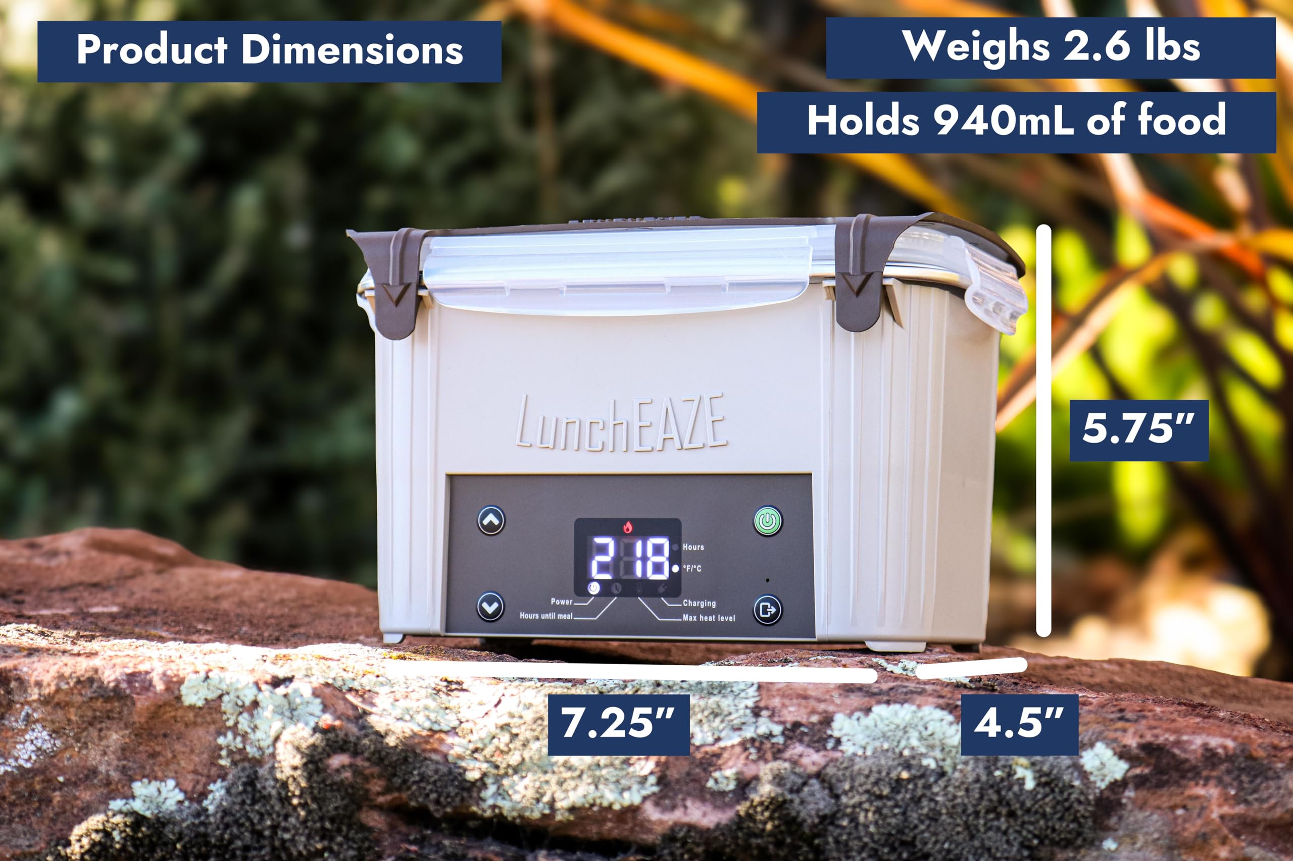 Mua LunchEAZE Core Cordless Electric Lunch Box – Self-Heating, Battery ...