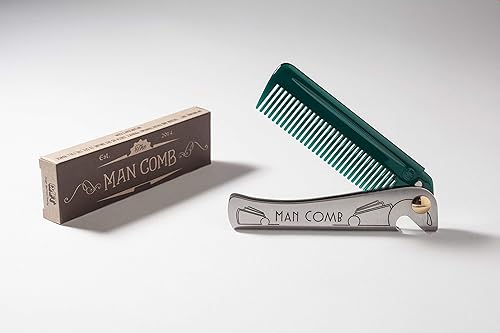Daft® 'Special Edition' Man Comb, Folding Metal Pocket Comb For Men ...